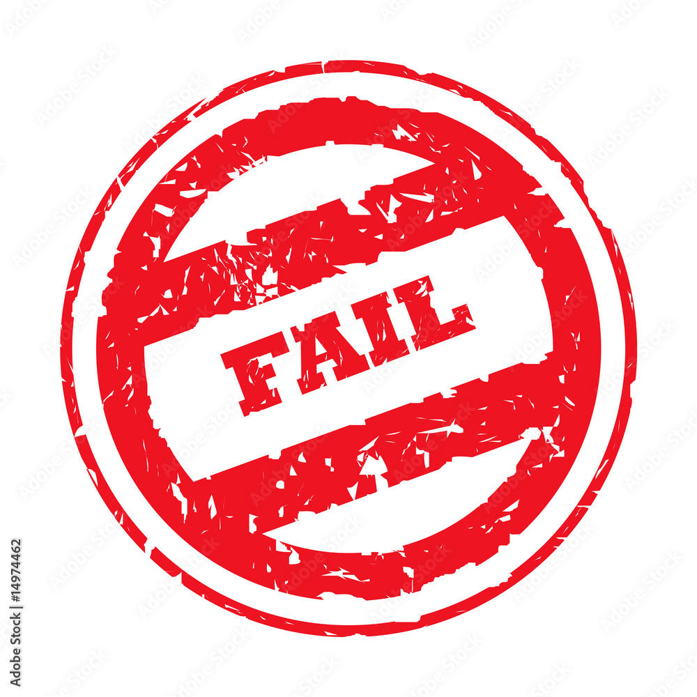 Red used Fail stamp Stock Illustration | Adobe Stock