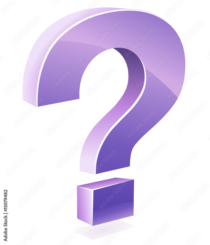 Point d'interrogation violet Stock Vector | Adobe Stock