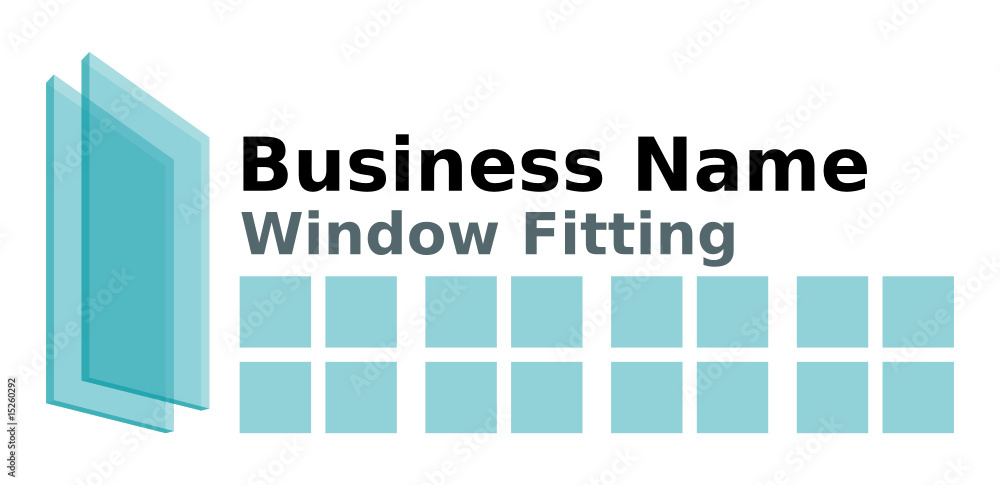 Window Fitting Company Logo Stock Vector | Adobe Stock
