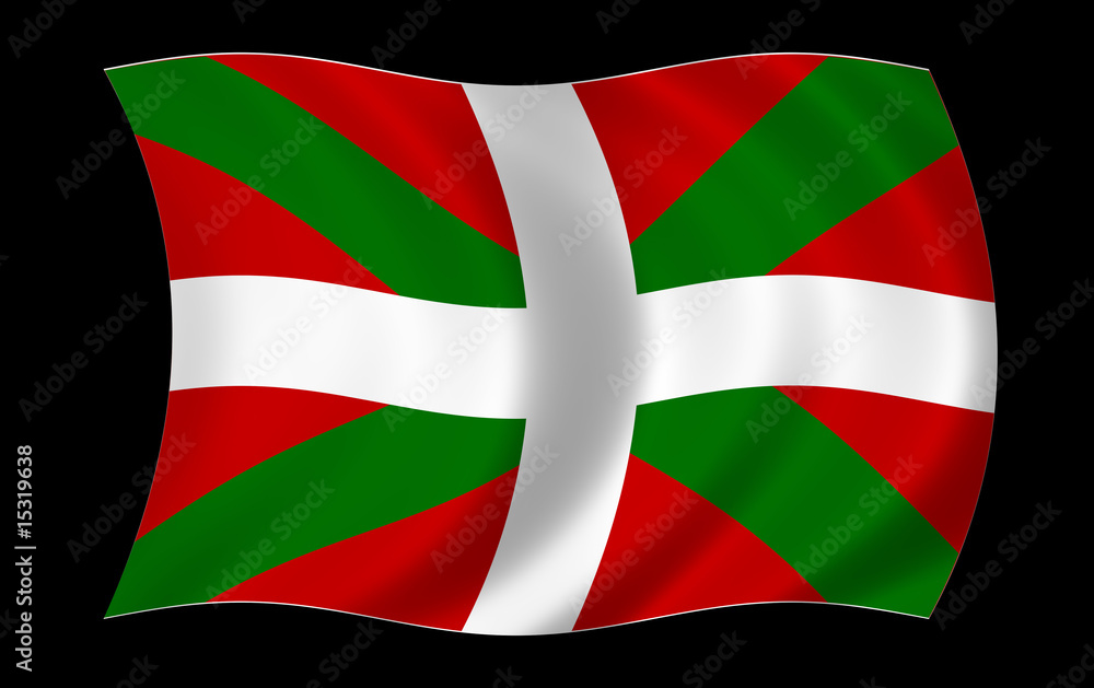 Drapeau Basque Stock Illustration | Adobe Stock