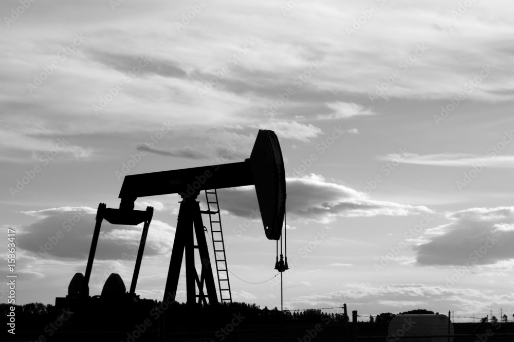Pump Jack Silhouette Stock Photo | Adobe Stock