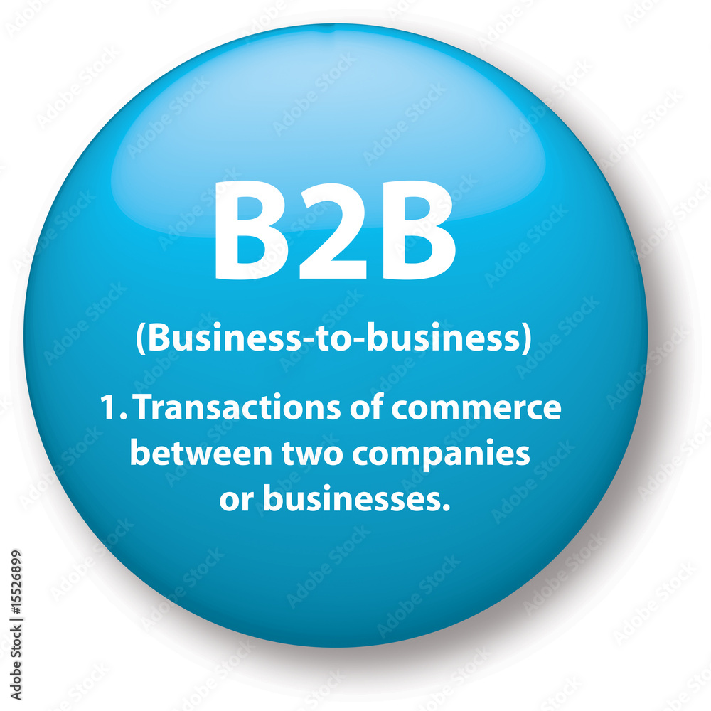B2B Definition Icon Stock Illustration | Adobe Stock