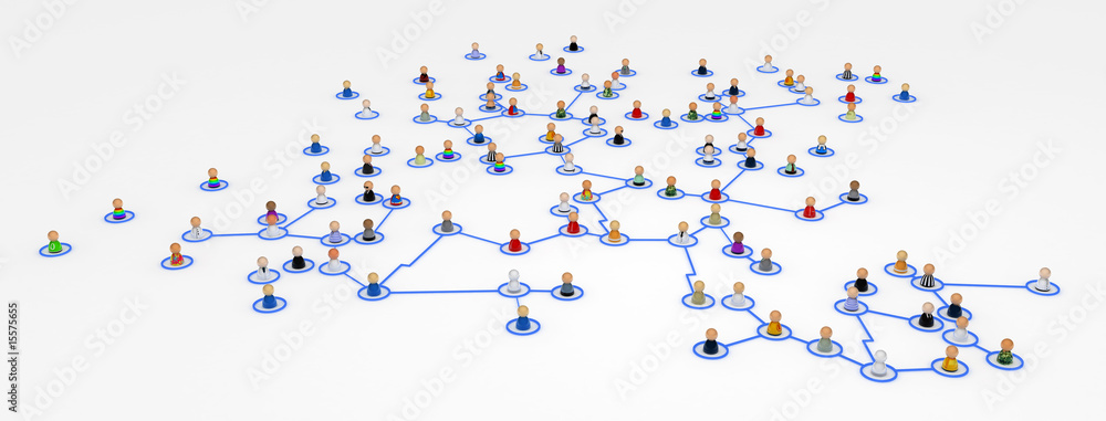 Cartoon Crowd, Complex System Stock Illustration | Adobe Stock