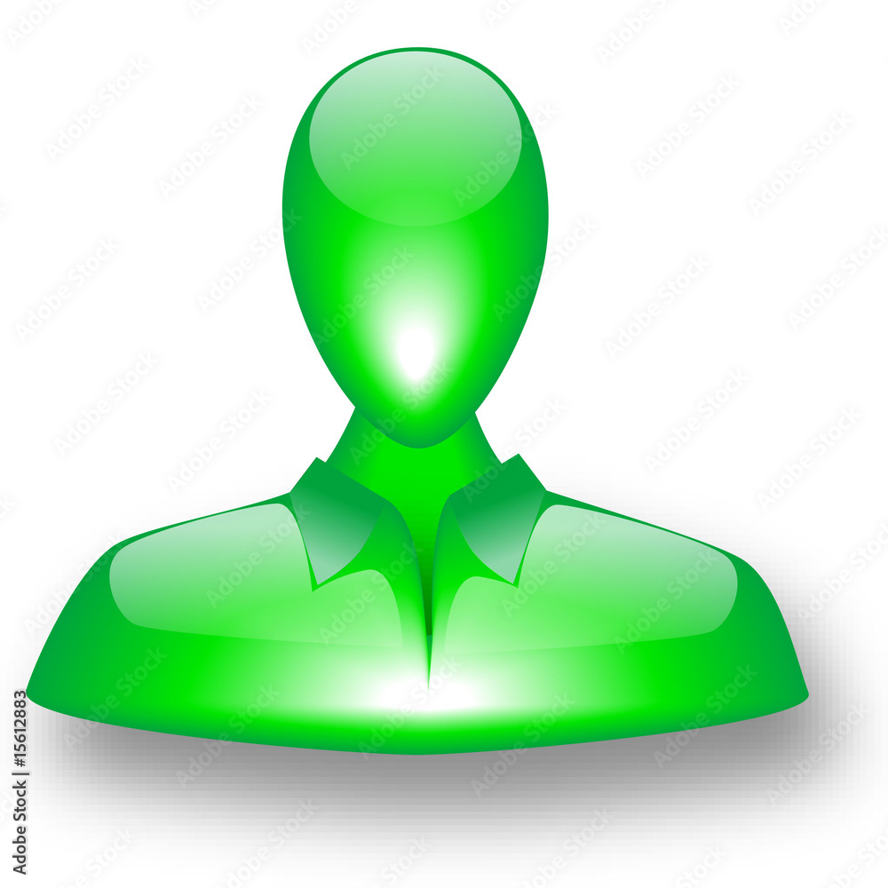 Vettoriale Stock Avatar verde acceso | Adobe Stock