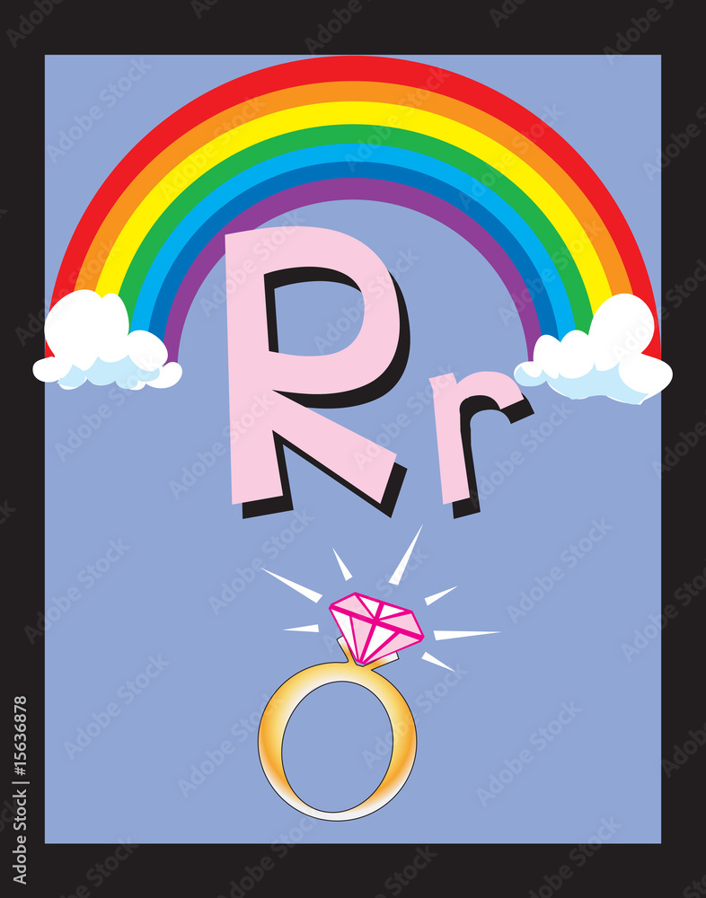 Flash Card Letter R nouns. See whole alphabet in my series! Stock ...