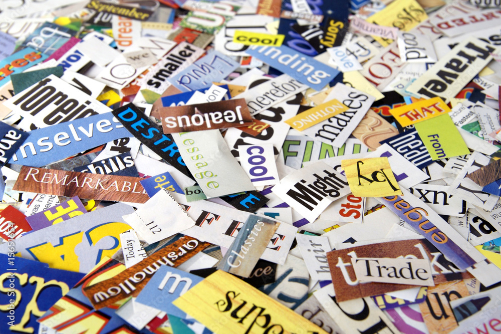 Magazine Word Clipping Background Stock Photo | Adobe Stock