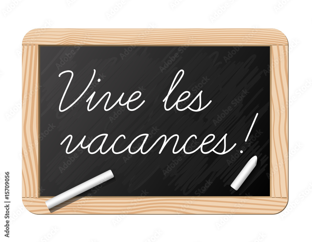 Vive les vacances Stock Vector | Adobe Stock