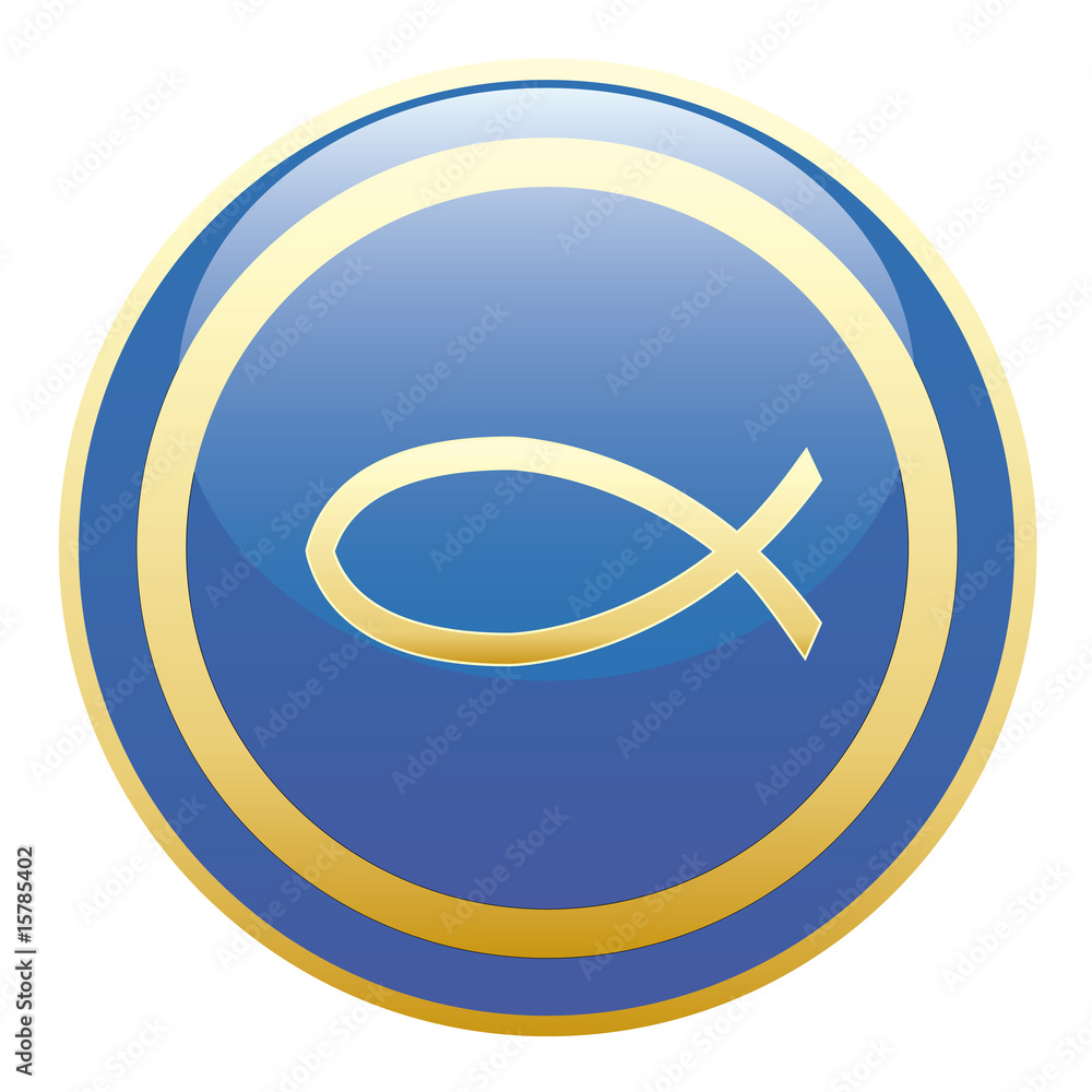 Fisch - Zeichen der Christen Stock-Vektorgrafik | Adobe Stock