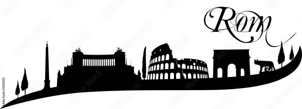 Rom Wallsticker Stock-Vektorgrafik | Adobe Stock