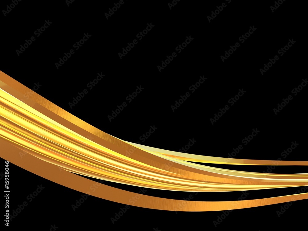 gold wave Stock Illustration | Adobe Stock
