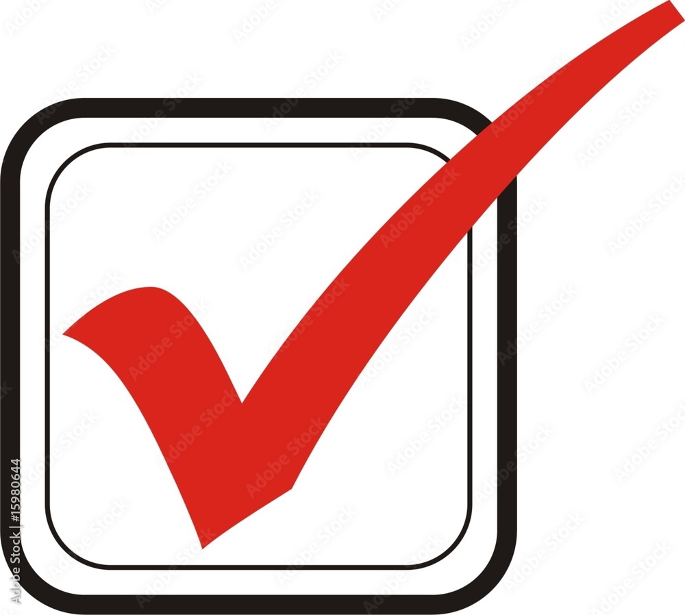 OK sign (red) Stock Vector | Adobe Stock