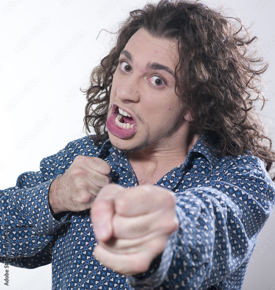 homme furieux agressif Stock Photo | Adobe Stock