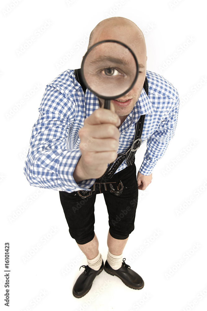 bayer mit lupe Stock-Foto | Adobe Stock