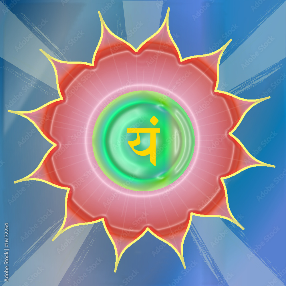Anahata chakra Stock Illustration | Adobe Stock