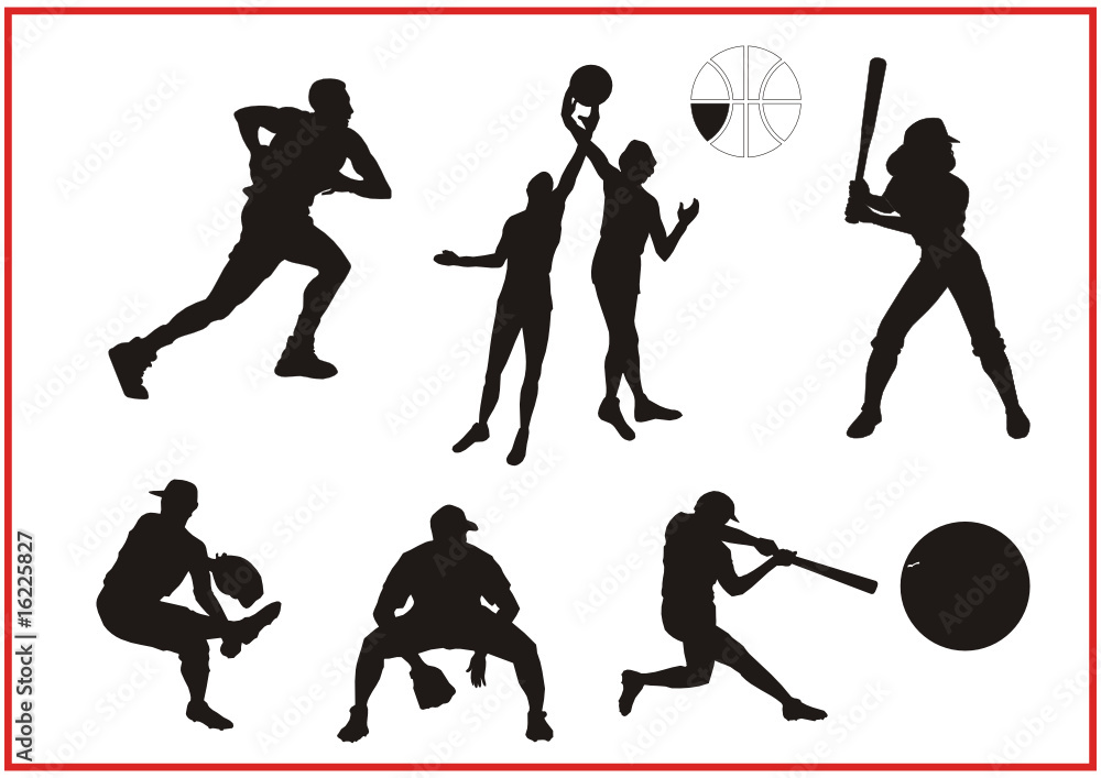 Ballsportarten Stock-Vektorgrafik | Adobe Stock