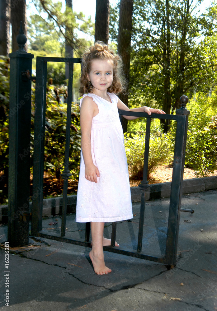 Barefoot child Stock Photo | Adobe Stock