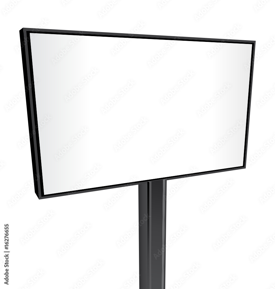 Nice billboard isolated on white background 2 Stock Vector | Adobe Stock
