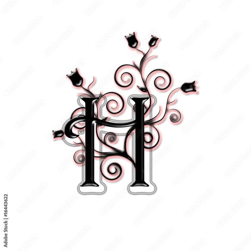 Capital letter H Stock Illustration | Adobe Stock
