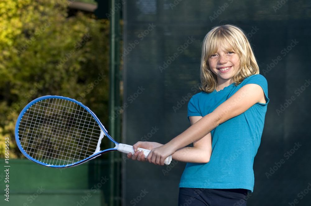 Young Tennis Player Stock Photo | Adobe Stock