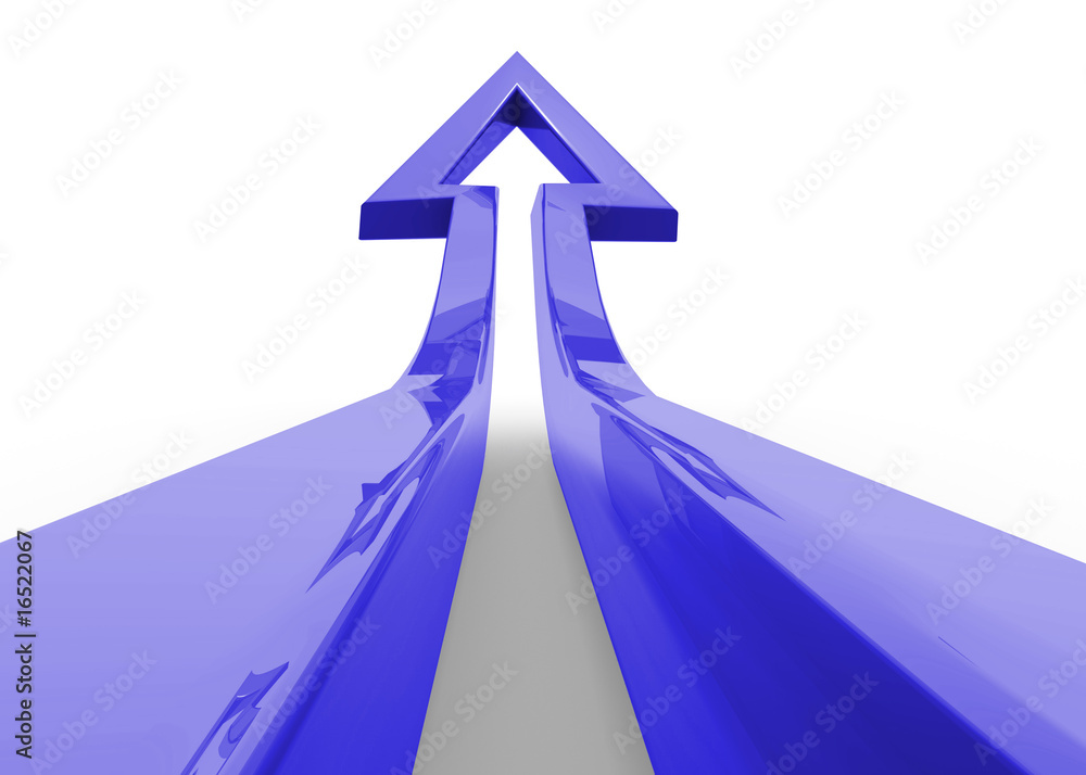 Flecha Azul Stock Illustration | Adobe Stock