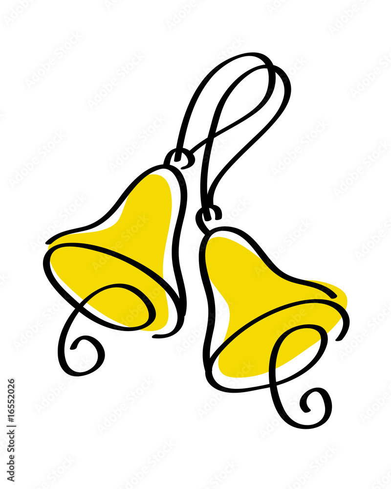 Vector drawing of bells Stock Vector | Adobe Stock