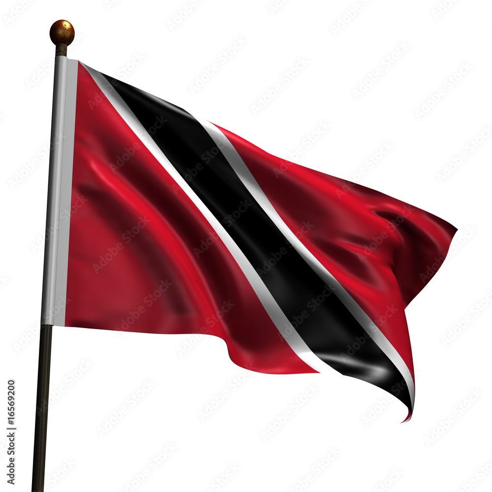 High resolution flag of Trinidad and Tobago Stock Illustration | Adobe ...