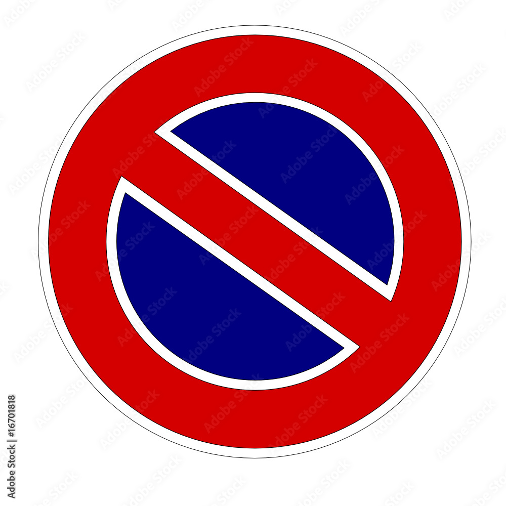 Divieto di sosta Stock Vector | Adobe Stock