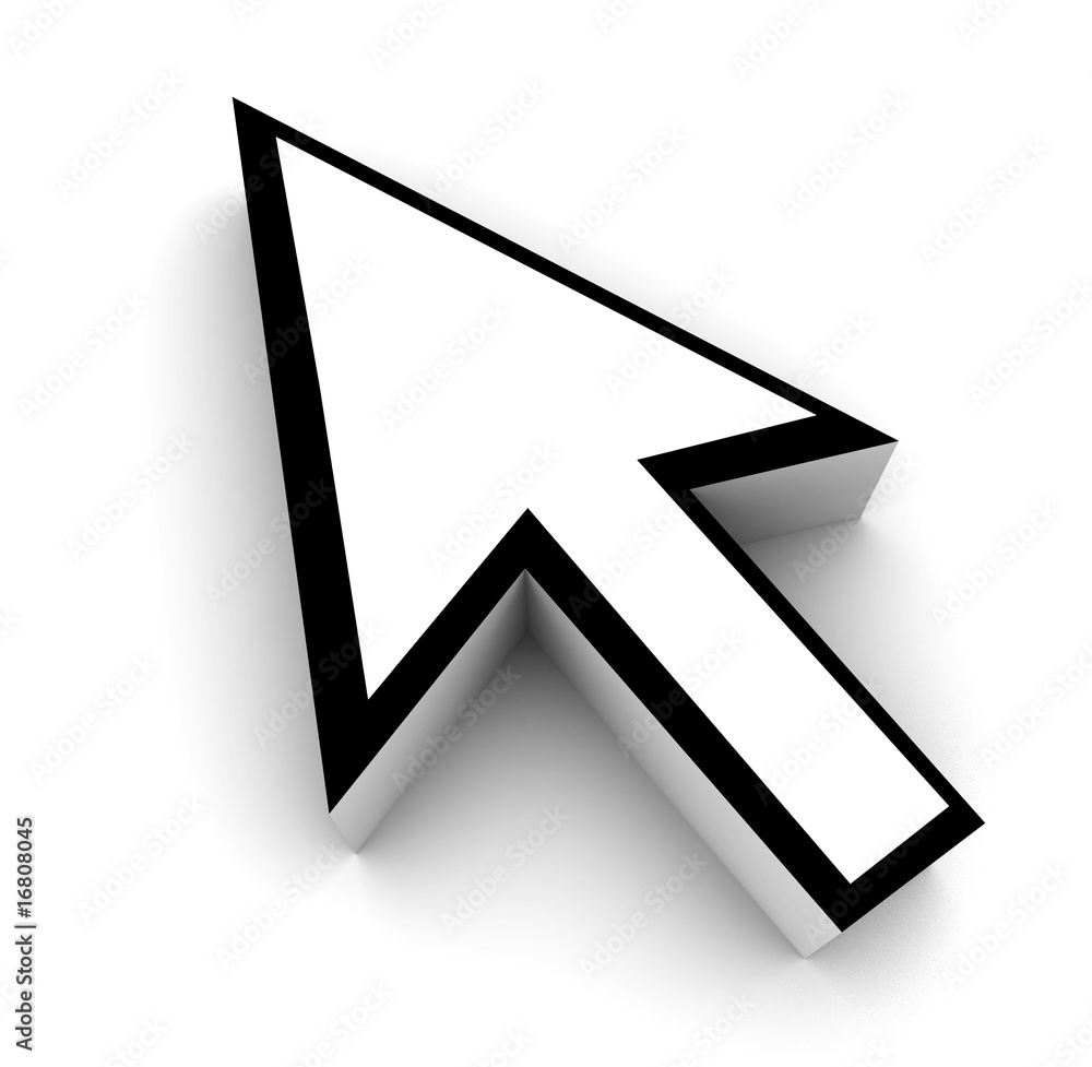 mauszeiger einzeln Stock-Illustration | Adobe Stock