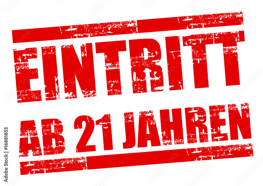 Eintritt ab 21 Jahren Stock-Illustration | Adobe Stock