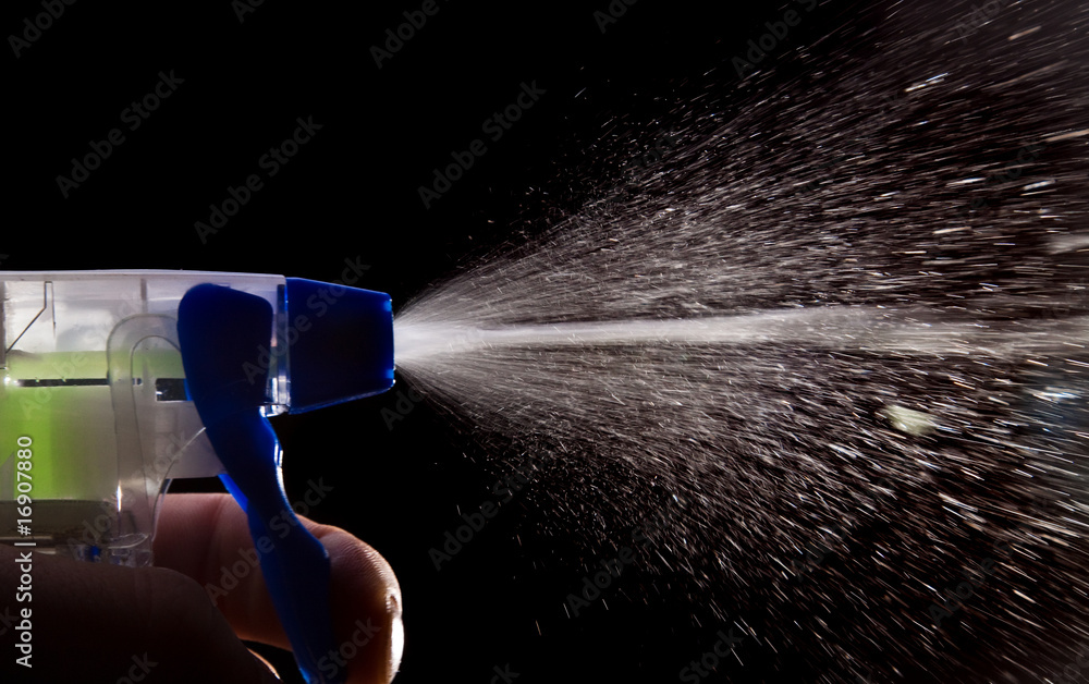 Finger pressing lever Stock Photo | Adobe Stock