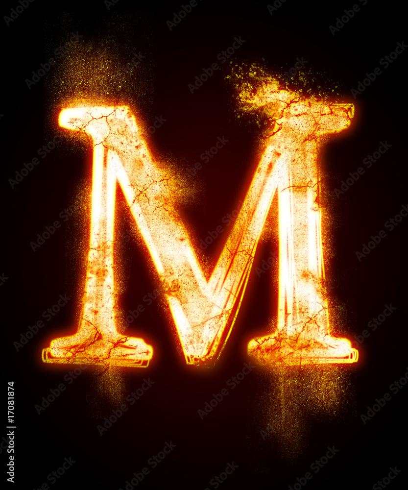 fiery font from a dust . Look at other fire illustrations in my Stock ...