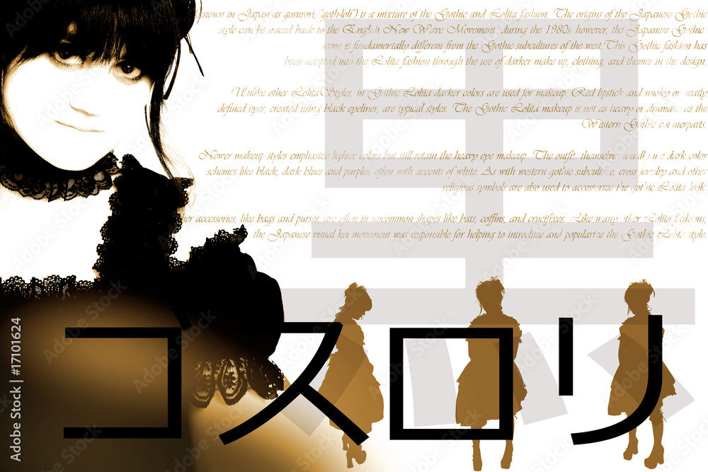 Gosurori Gothic Lolita Japanese Fashion Definition in English an Stock ...