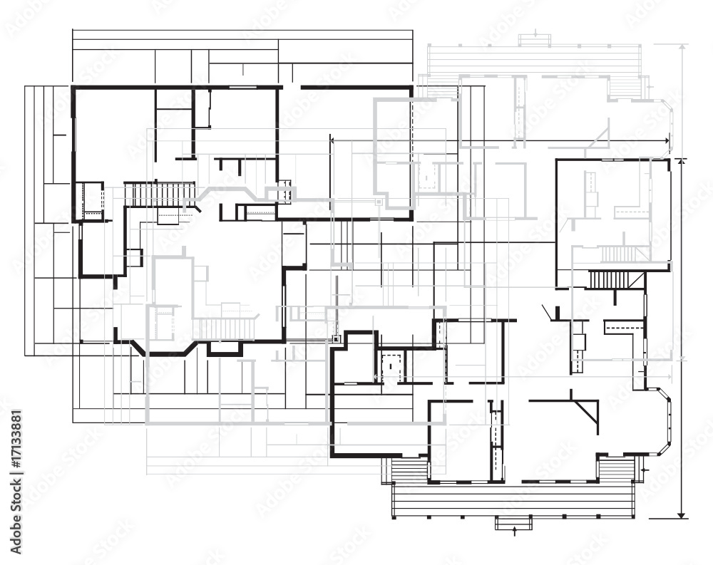 Technical drawing Stock Vector | Adobe Stock