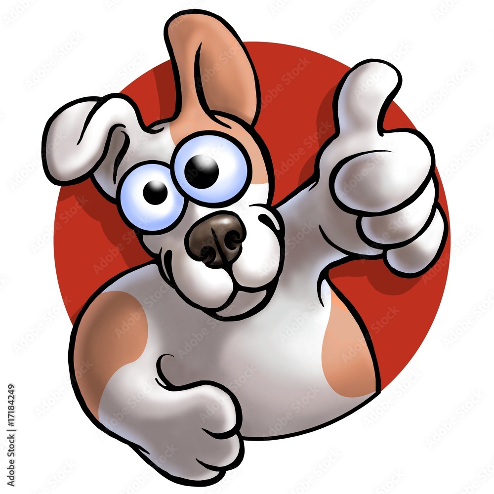 dog ok Stock Illustration | Adobe Stock