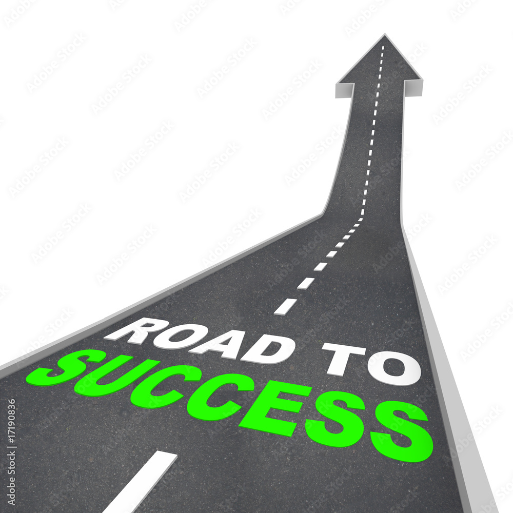 Road to Success - Up Arrow Stock-Illustration | Adobe Stock