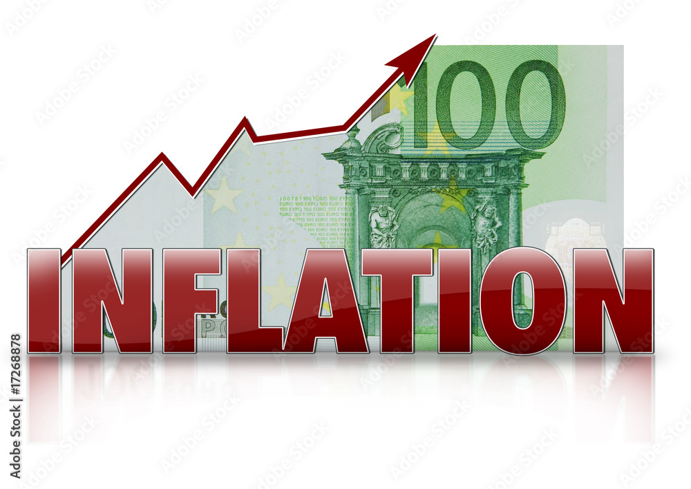 inflation euro banknote geld geldentwertung Stock-Illustration | Adobe ...