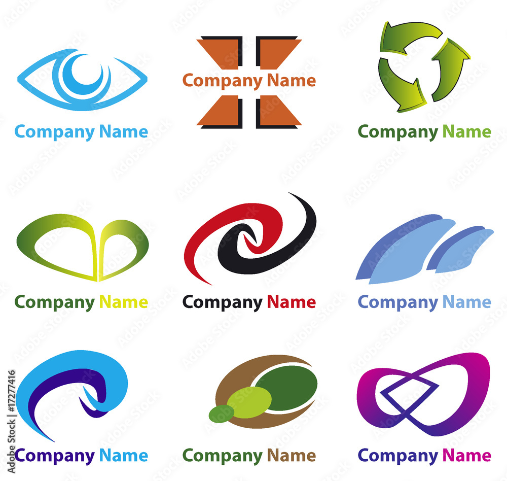 Logo-Set Stock Vector | Adobe Stock