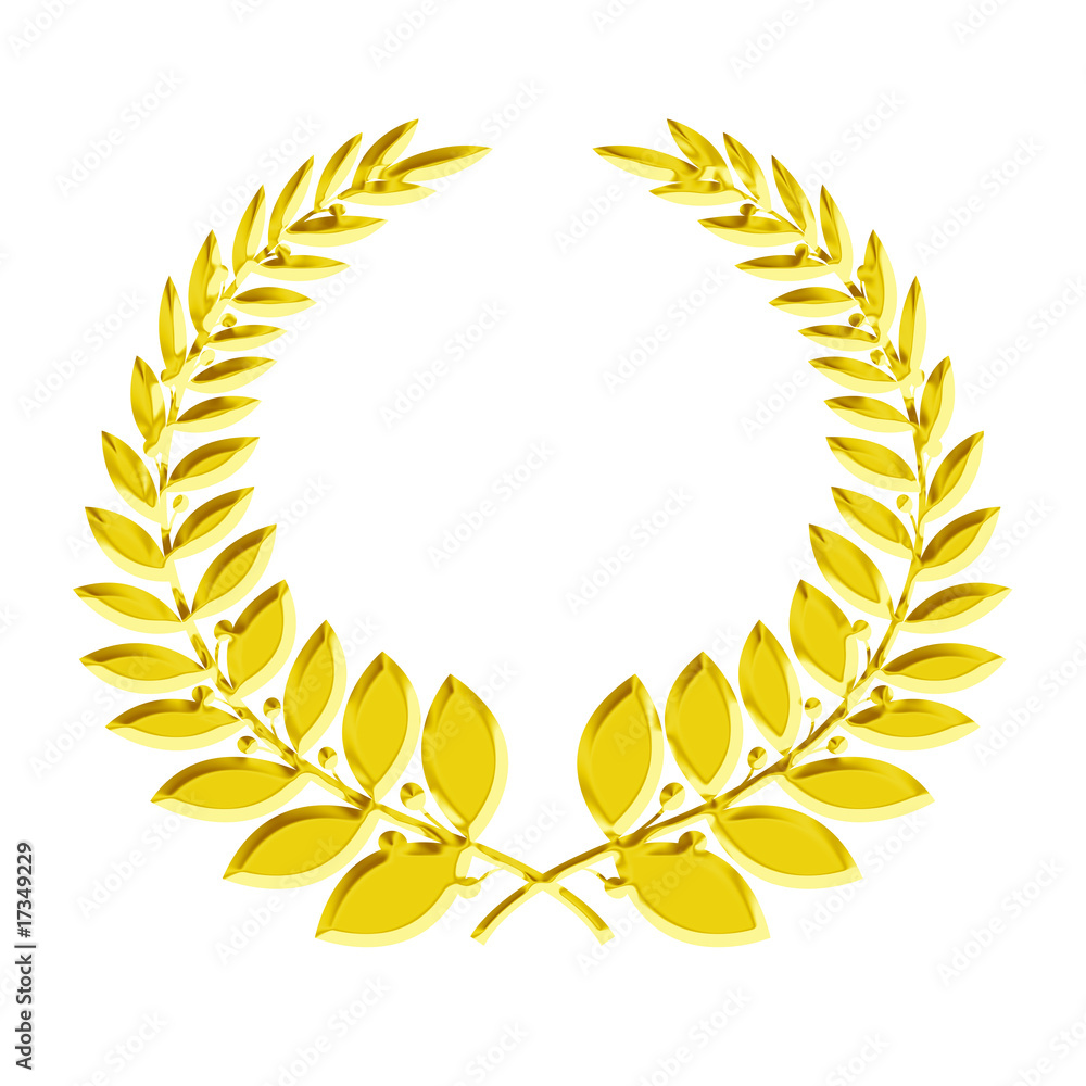 laurier or - récompense Stock Illustration | Adobe Stock
