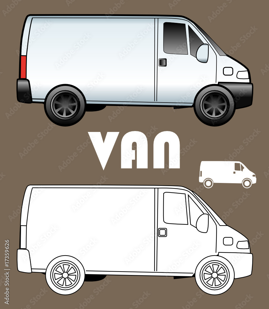 Picto de van Stock Vector | Adobe Stock