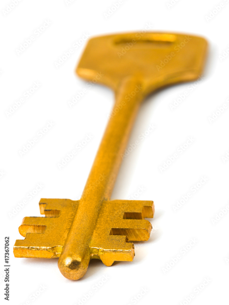 Retro gold key Stock Photo | Adobe Stock