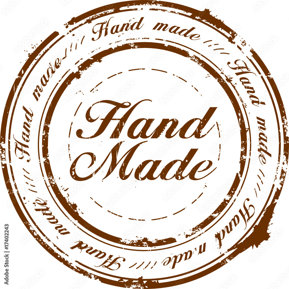 vector hand made quality stamp vector de Stock | Adobe Stock