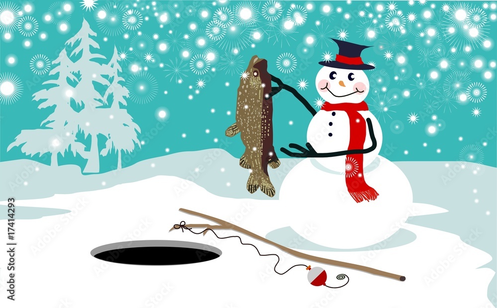 Ice Fishing Cartoon at Katie Felton blog