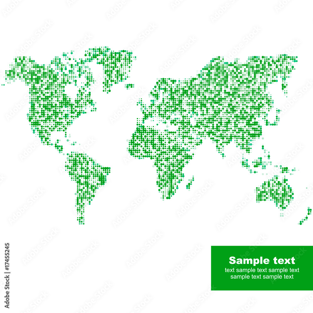 Vector map of the world. Business background. Stock Vector | Adobe Stock