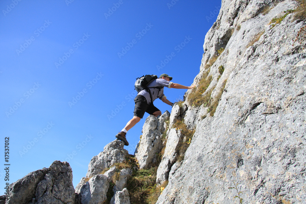 Bergwanderung - Aufstieg zum Gipfel Stock Photo | Adobe Stock