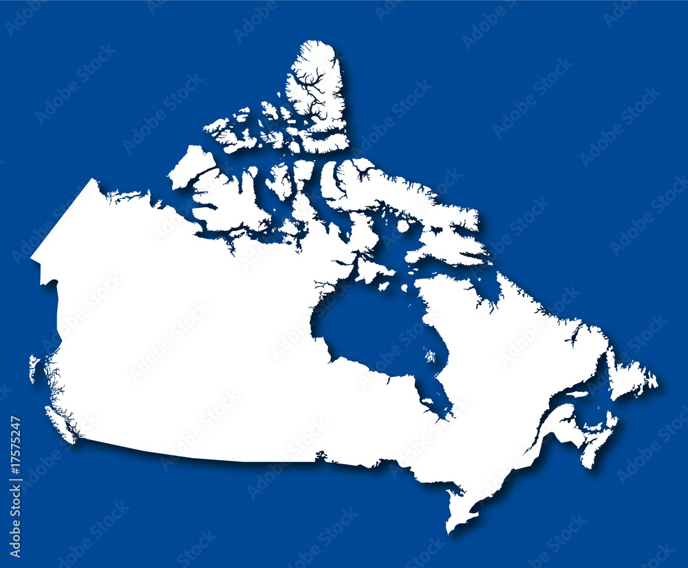 canada mappa Stock Vector | Adobe Stock