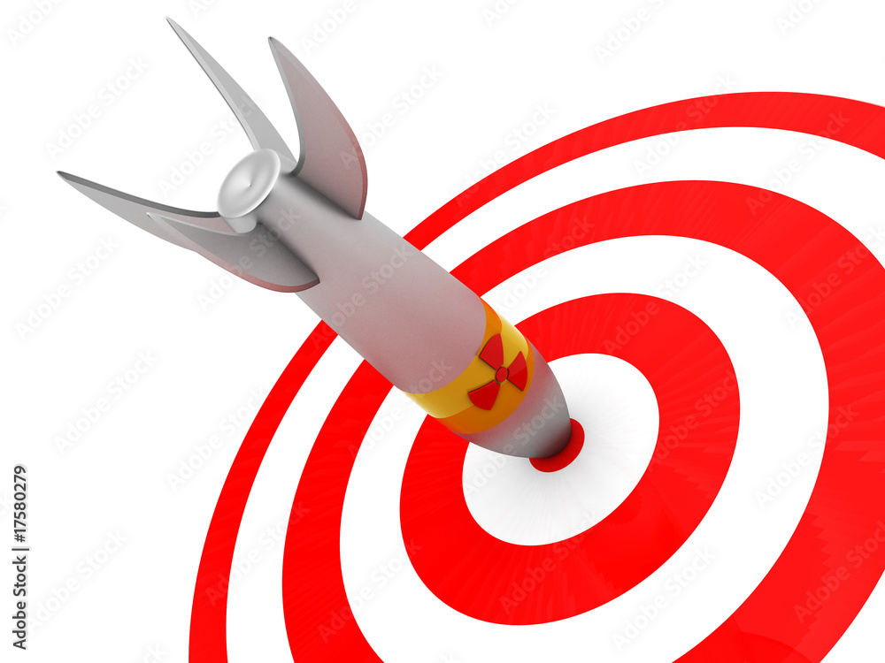 missile in target Stock Illustration | Adobe Stock