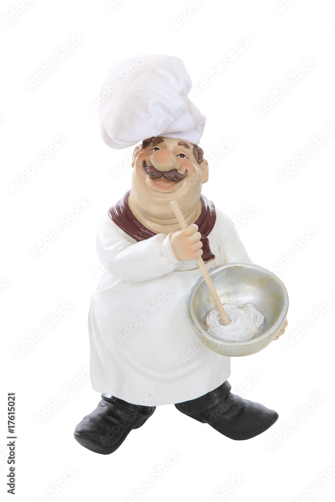 Fat Italian Chef Over White Stock Photo | Adobe Stock