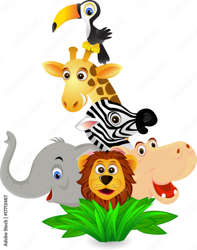 Safari cartoon vector de Stock | Adobe Stock