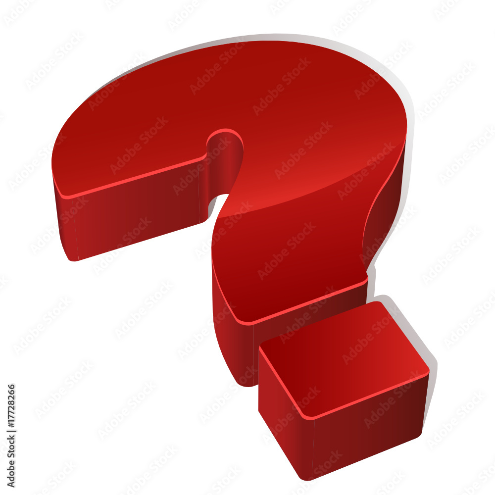rote Frage Stock Vector | Adobe Stock