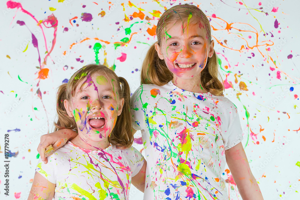 Messy Kids Stock Photo | Adobe Stock